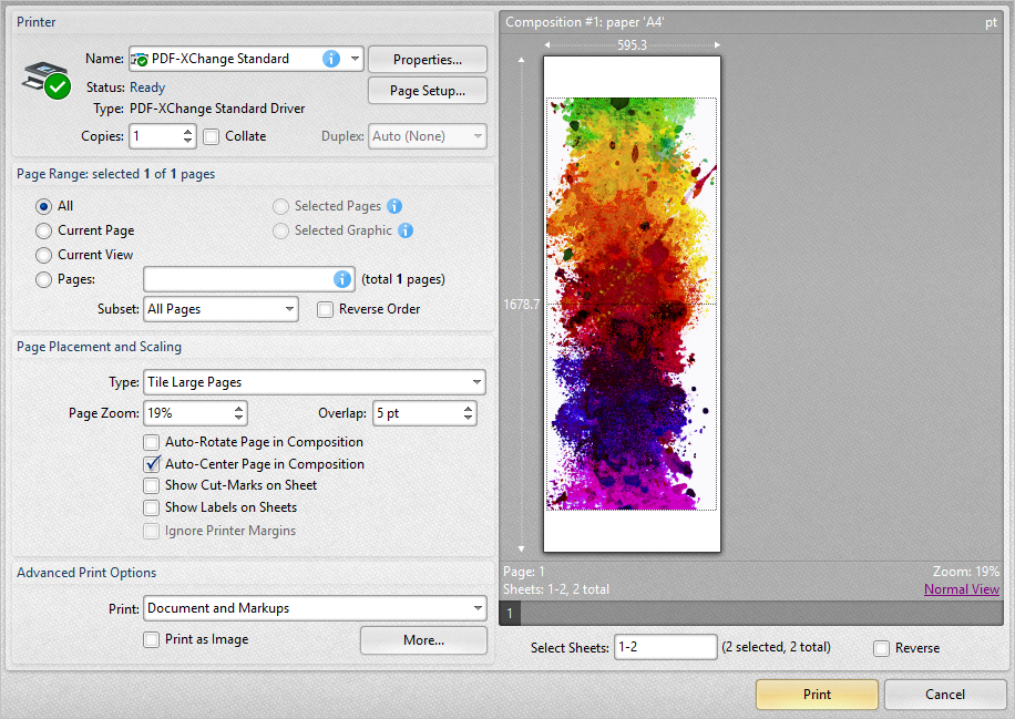 PDF-XChange Co Ltd :: Knowledge Base :: I have a problem with printing in color with the Editor